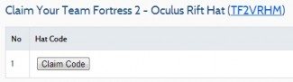 How to Redeem the Oculus Rift TF2 Hat (TF2VRH) - Road to VR