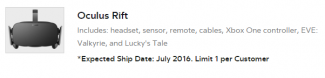 The Oculus Rift is Now 4 Months Backordered