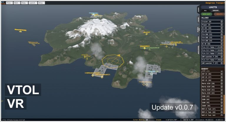 ‘VTOL VR’ Update Introduces Air Combat Fighter Jet and Mission Editor