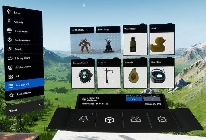 'Oculus Home' Update Adds Virtual Screens, Custom Object Importing 'Oculus Home' Update Adds Virtual Screens, Custom Object Importing