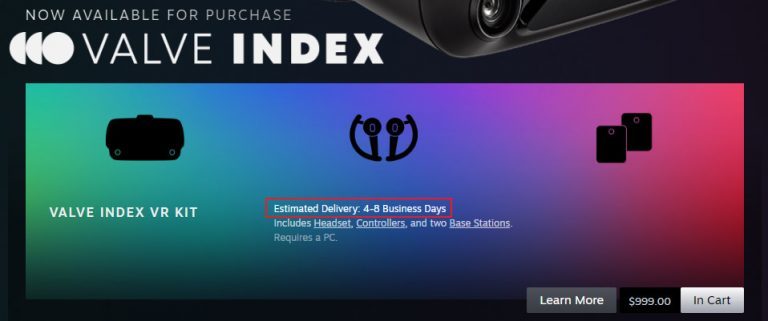 Valve Index Now Available in 31 Countries Including Canada & Japan