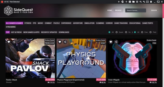 How (and why) to Sideload Games on Quest with SideQuest