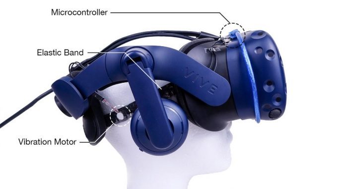 Head-mounted Haptics Combat Smooth Locomotion Discomfort in VR