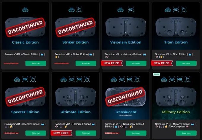 Somnium Begins Shipping VR1 PC VR Headset in the US, Announces Incoming ...